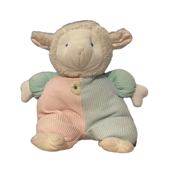 Eden | Toys | Eden Lamb Plush Waffle Weave Thermal Pastel Musical ...